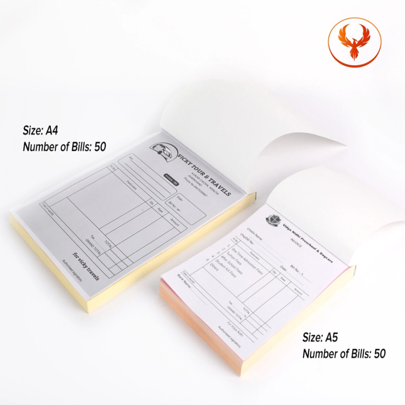 Customised Bill Books - phoenixprint